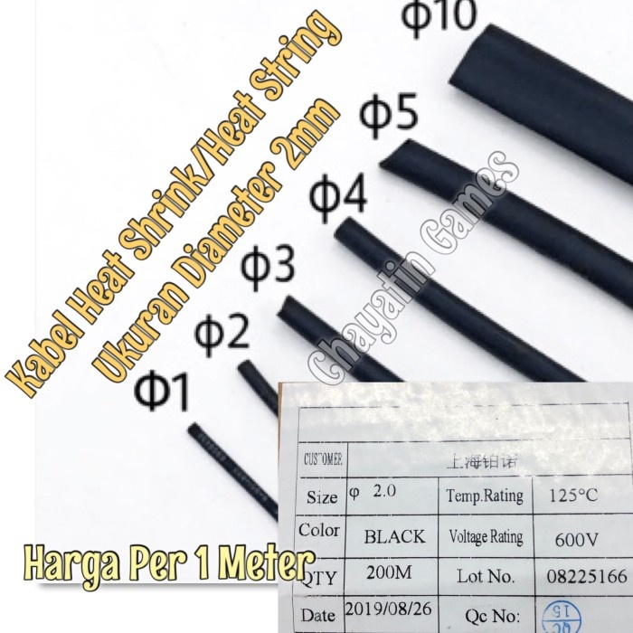 Jual KABEL HEAT SHRINK / HEAT STRING / KABEL PELINDUNG / KABEL BAKAR 2 ...