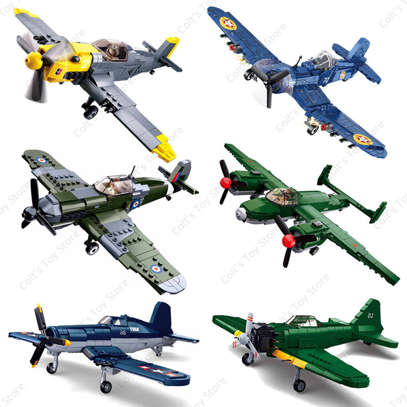 Jual Sluban Military WW2 Planes Soviet Union TU-2 Bomber BF 109 Fighter ...