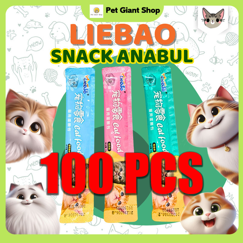 Jual [ISI 100PCS] LIEBAO snack kucing 100 pcs snack kitten LIEBAO Cat ...