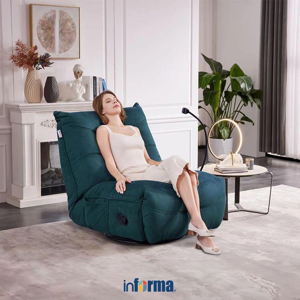 Jual Informa Cheers Melody Sofa Recliner Rocking Fabric 1 Seater Tempat ...