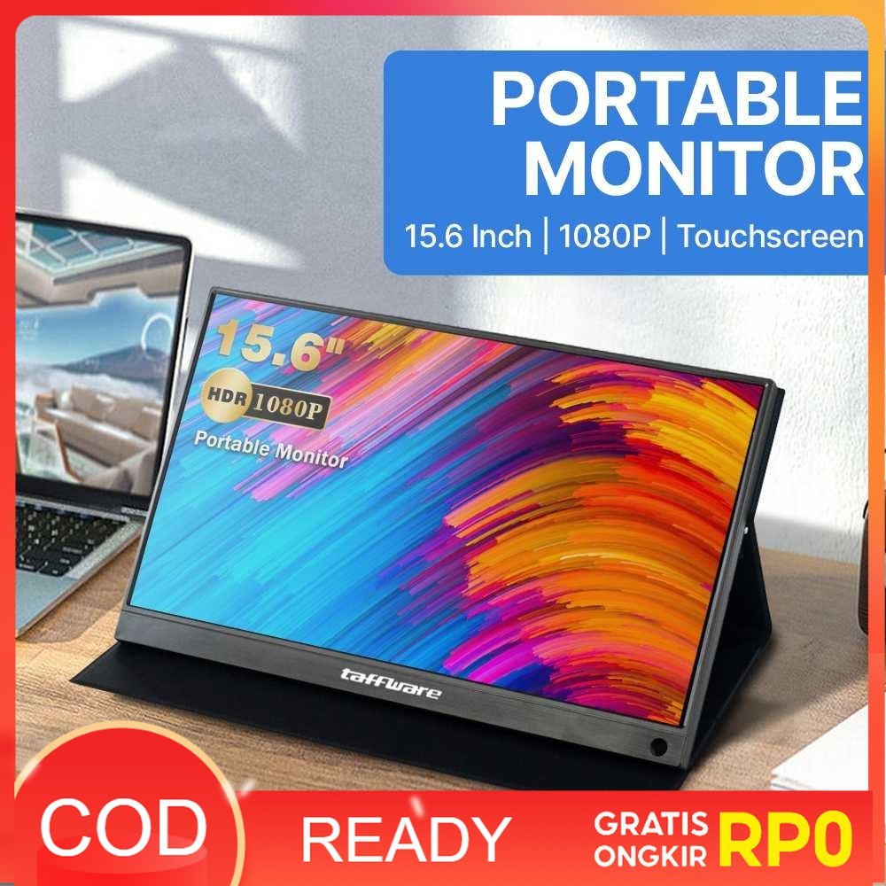 Jual Taffware Portable Monitor FHD IPS 15.6 Inch 1080P Touchscreen ...
