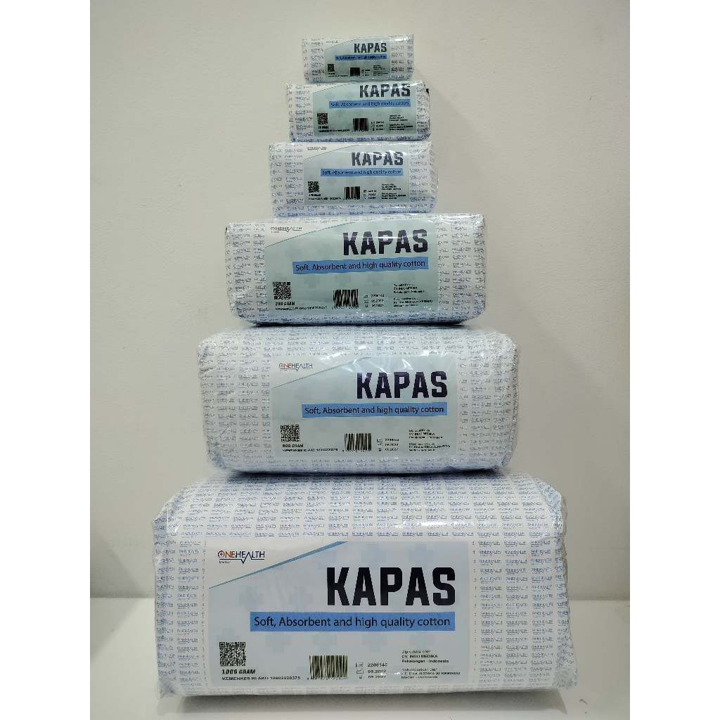Jual Kapas Pembalut Medis 25 50 100 250 500 1000 gr Onehealth | Shopee ...