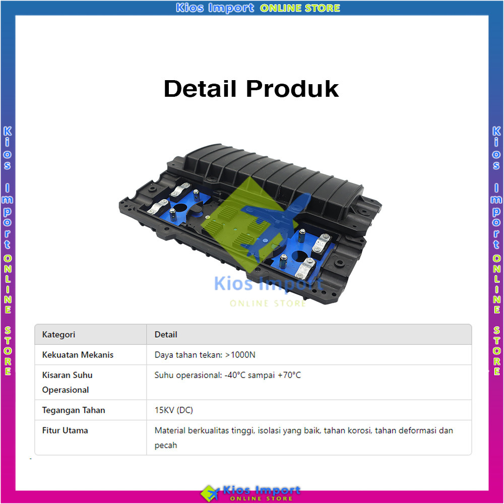Jual Clousure Inline 12-24 Core Joint Closure 12-24 Core Fiber Optik ...