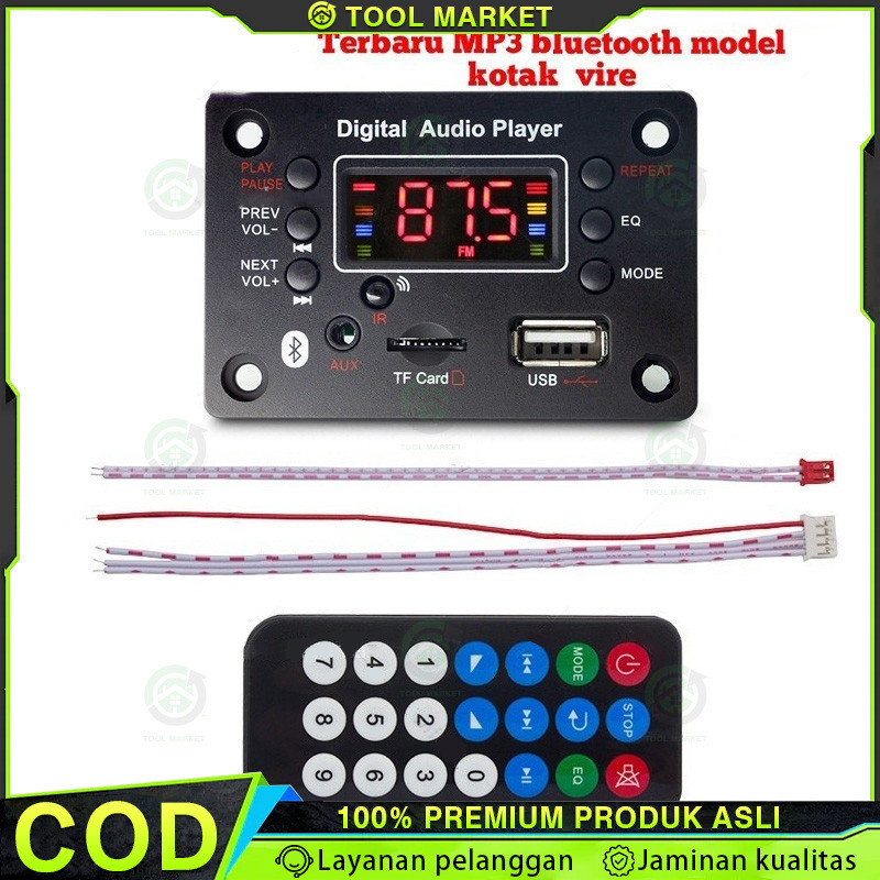 Jual Modul Pemutar MP3 12v Bluetooth model kotak terbaru kotak vire ...