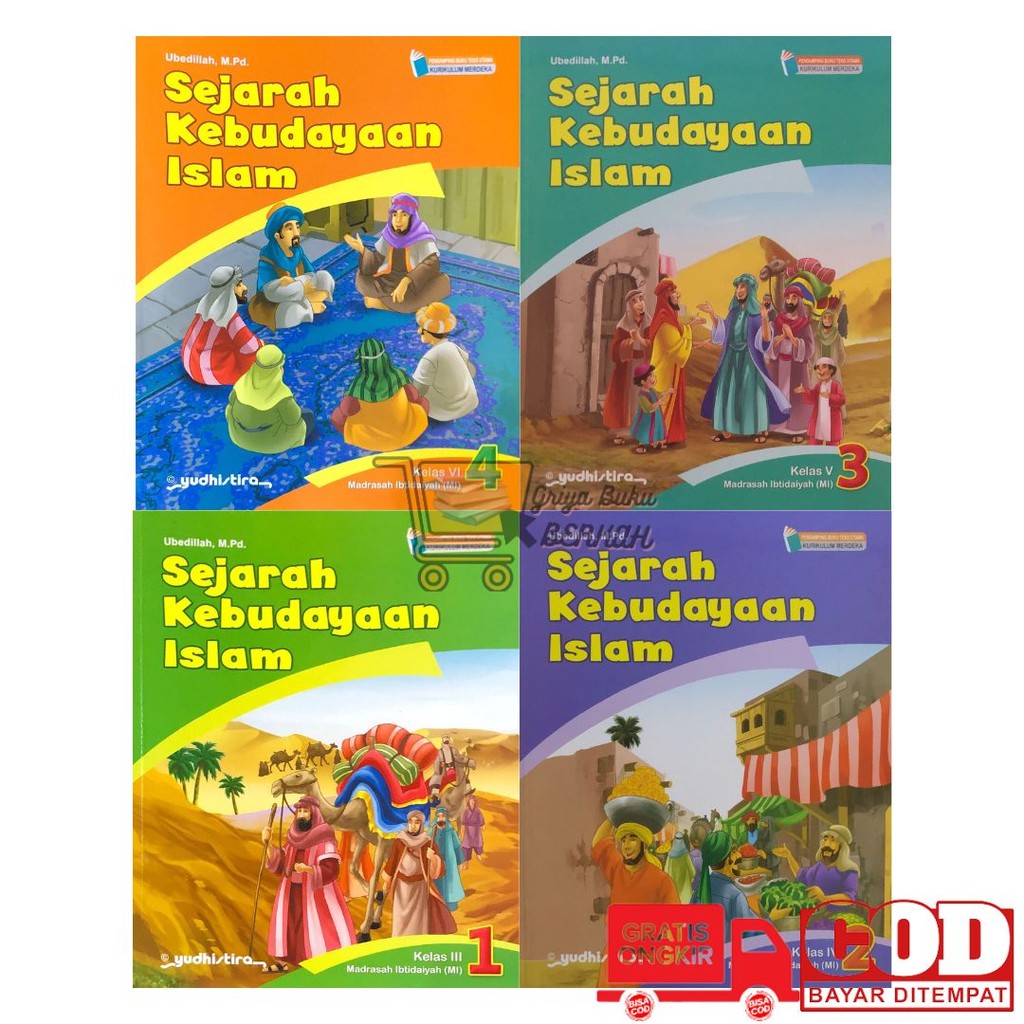 Jual Sejarah Kebudayaan Islam Kelas 3 4 5 6 MI Kurikulum Merdeka SKI Penerbit Yudhistira ...