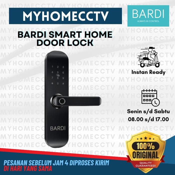 Jual Bardi Smart Home Door Lock Handle RFID-Fingerprint Waterproof IP54 ...