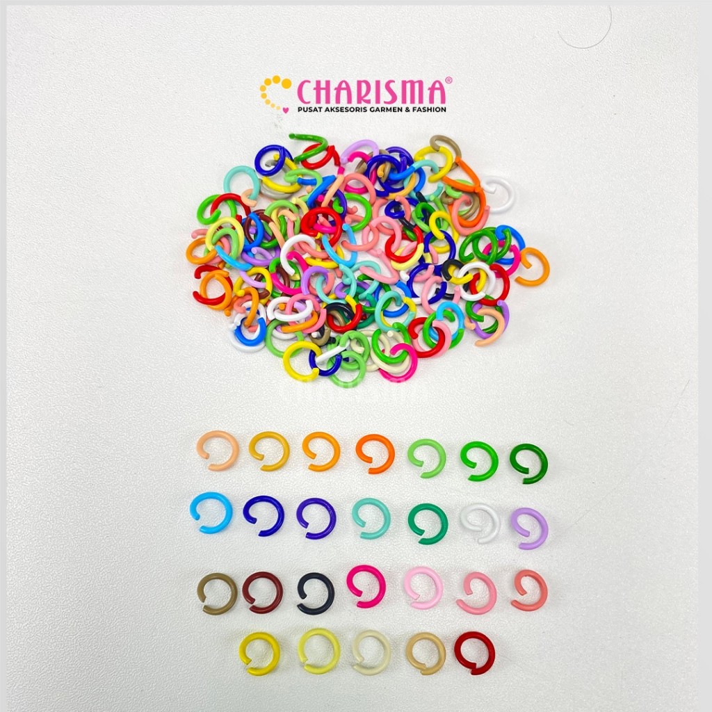 Jual Charisma RIng Bulat TB Warna - Jump Ring Bulat / Ring Buka Tutup ...