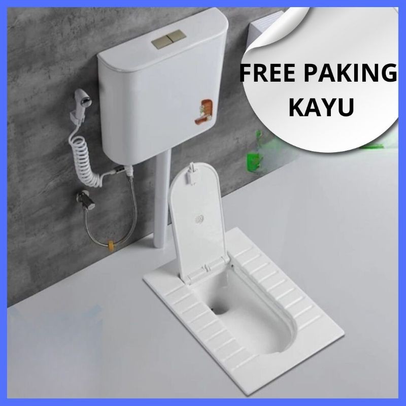 Jual New SET TOILET KLOSET JONGKOK MR TAO 506S WITH FLUSH . CLOSET JONGKOKPremium | Shopee Indonesia