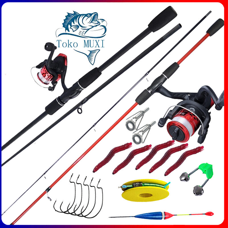 Jual MUXI joran pancing full set 1.8m 2.1m pancingan 1 set lengkap murah pancing 1 set | Shopee ...