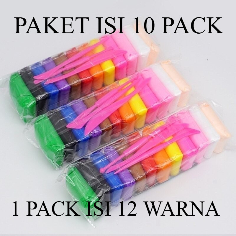 Jual MCK - 10PACK Clay Press Mainan Edukasi Anak Plastisin Lilin Mainan ...