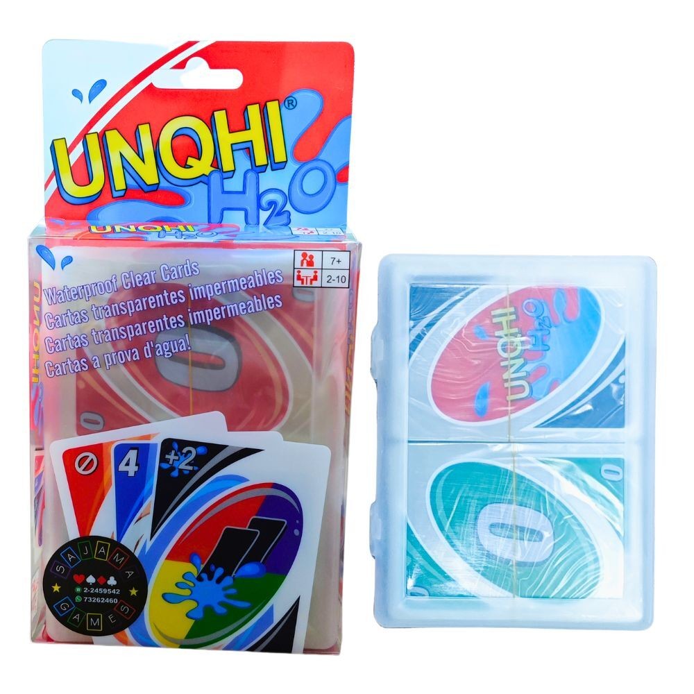 Jual 108pcs Board Games UNO H2O Card Game WaterProof Pressure Proof PVC ...