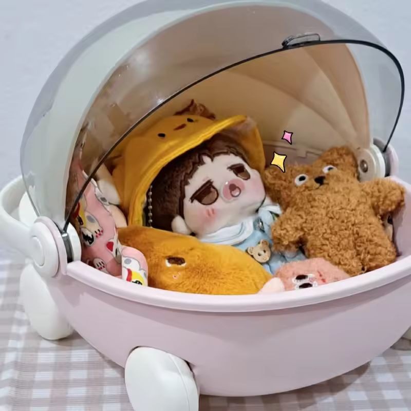 Jual Labubu Baby Stroller Mokoko Storage Box Doll Decor Labubu Space ...