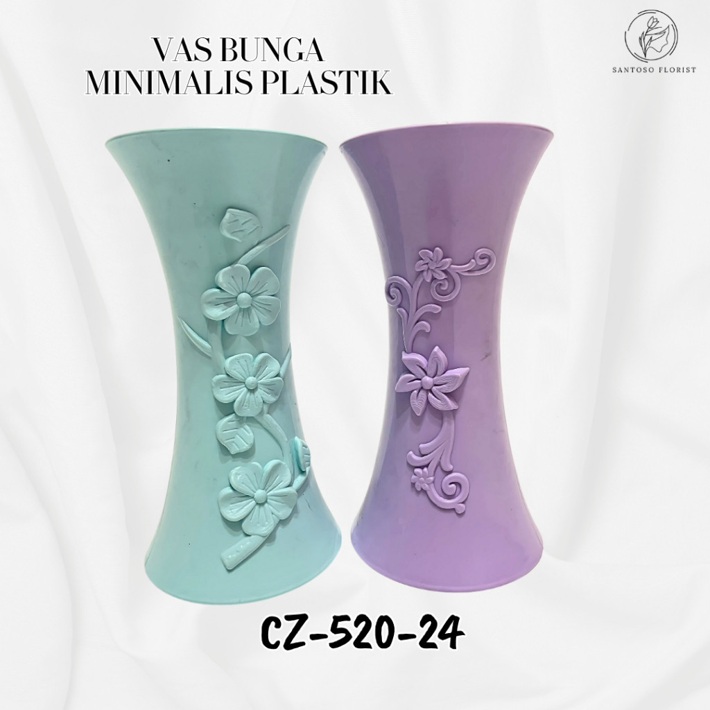 Jual Vas Bunga Timbul Motif Emboss Bunga Desain Mewah dan Artistik ...