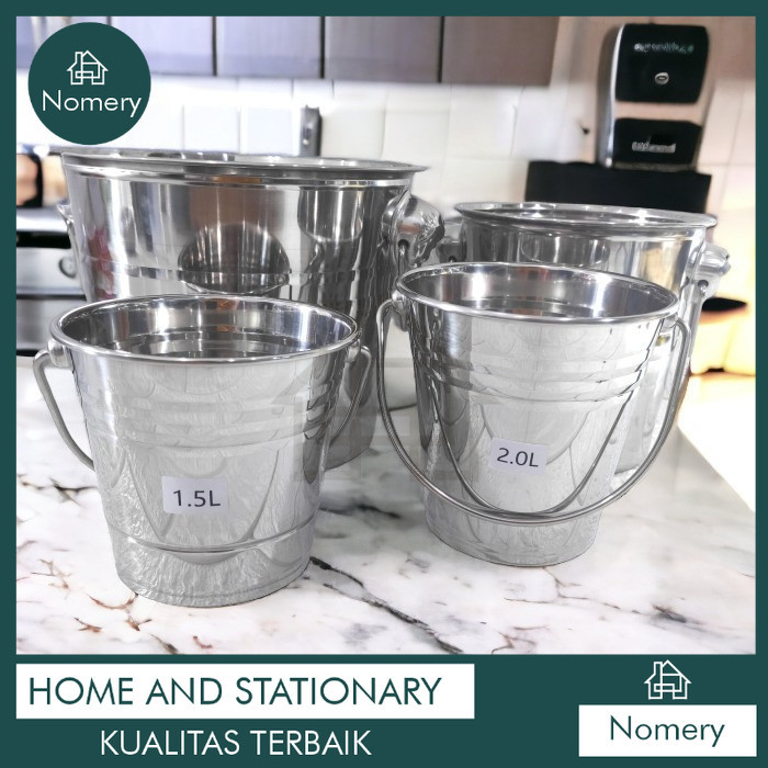 Jual Ice Bucket Stainless Ember Es Batu Tempat Minuman Botol Soft Drink ...