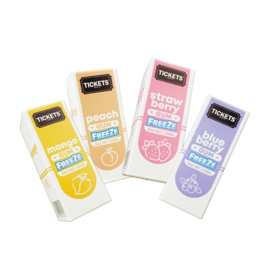 Jual Tickets Strawberry Gum Freeze Salt Nic 30ml 25mg by EJM | Shopee ...