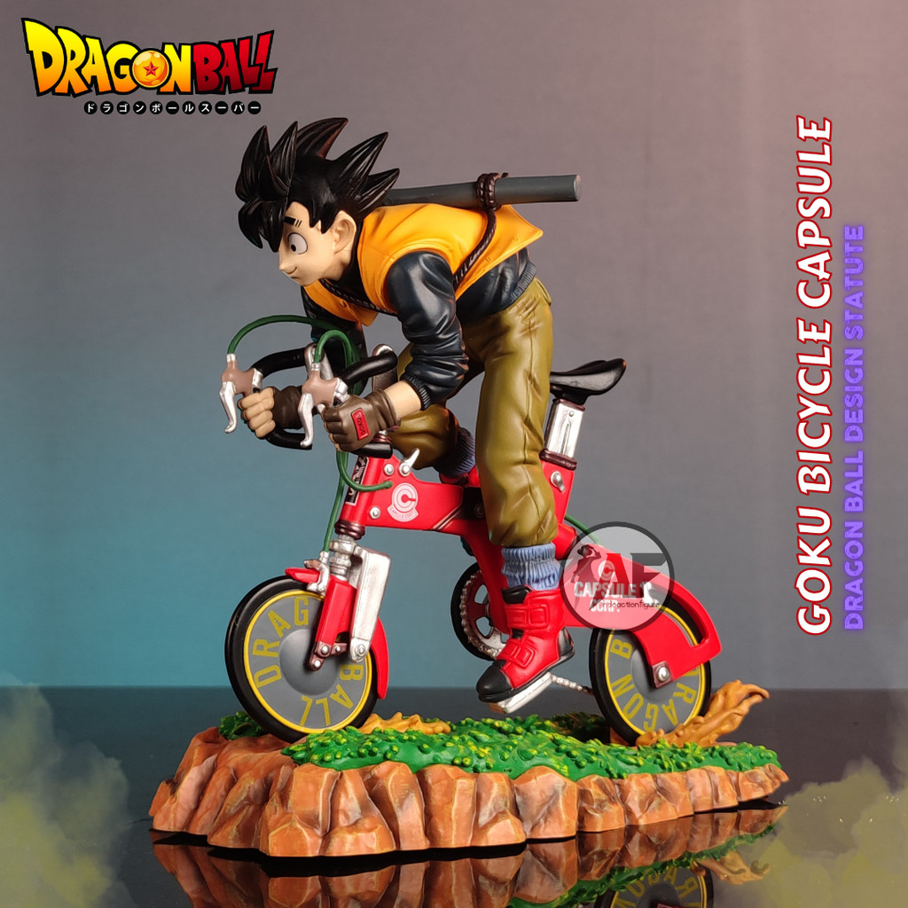 Jual Statue Action Figure Dragon Ball Son Goku Bicycle Capsule GKBOX ...