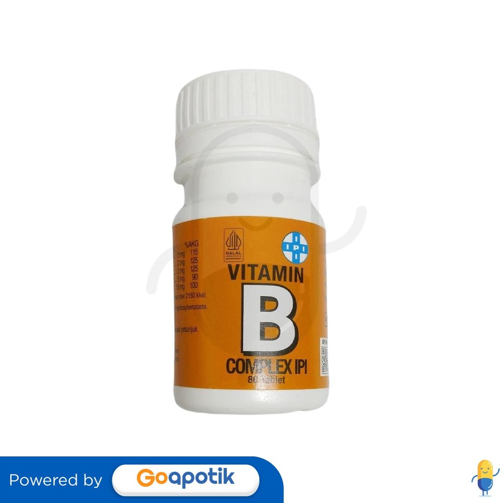 Jual Ipi Vitamin B Complex Botol 80 Tablet | Shopee Indonesia
