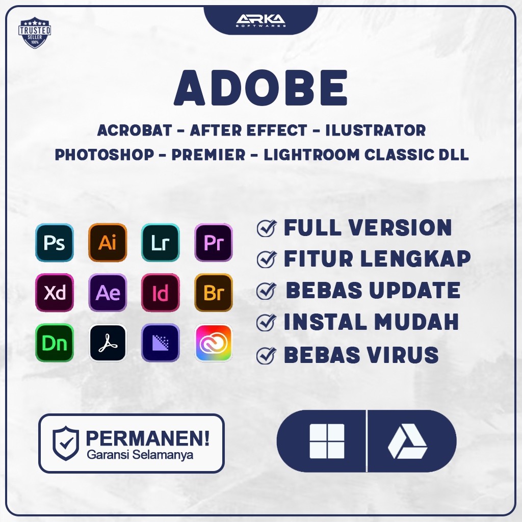 Jual ADOBE All App Paket Koleksi Versi Terbaru 2025 (WIN & MAC ...