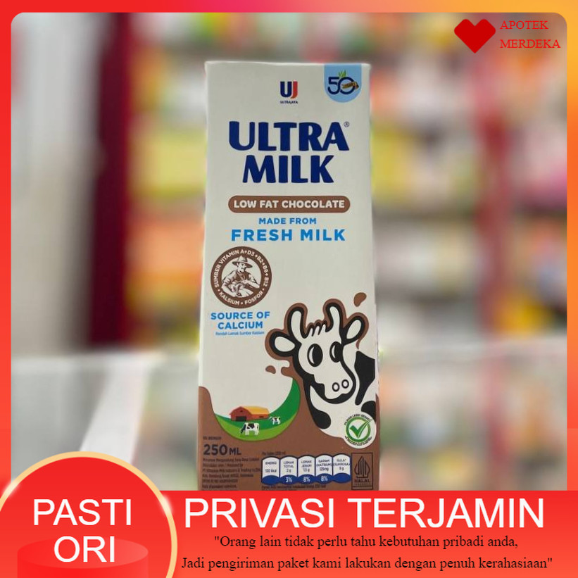Jual Ultra Milk Susu UHT Low Fat Cokelat 250 ml | ultramilk | Shopee Indonesia