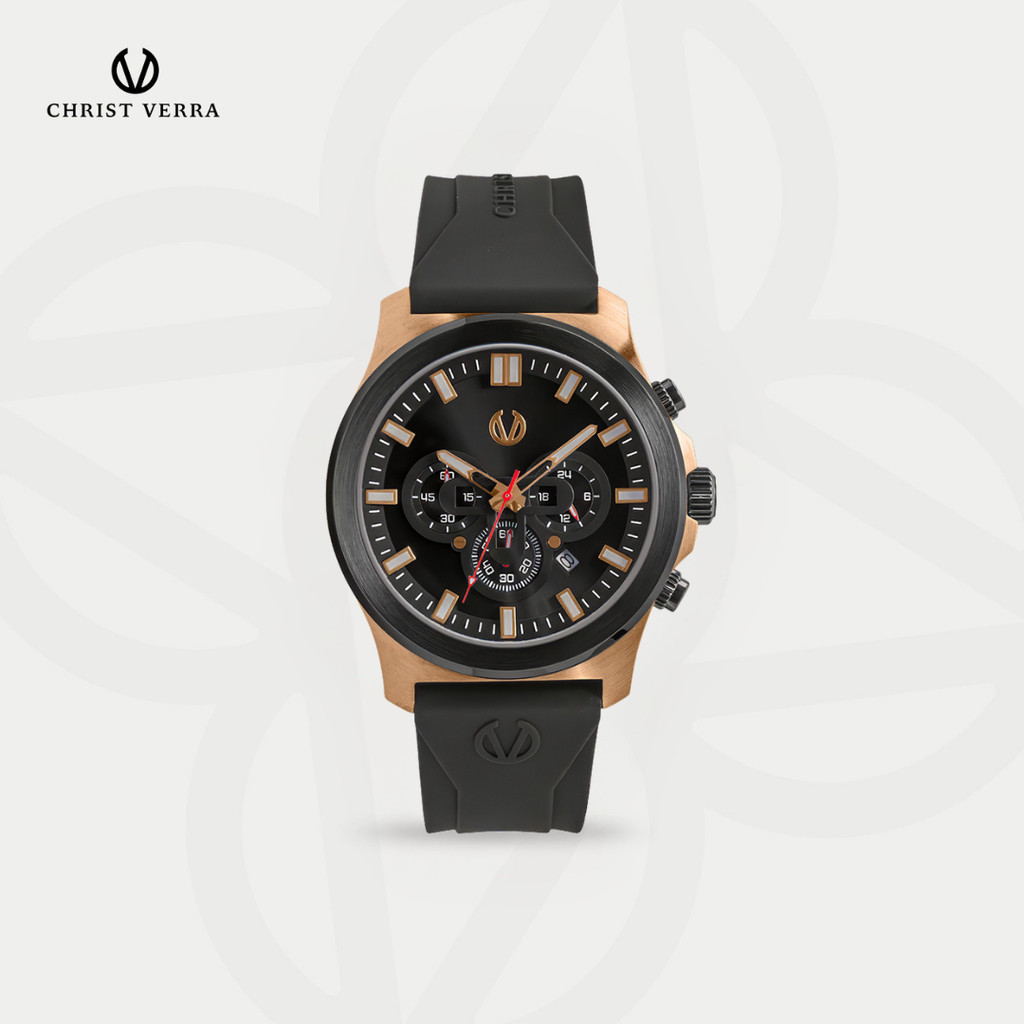 Jual Christ Verra Casual Men's Watches CV 12153G-38 BLK | Shopee Indonesia