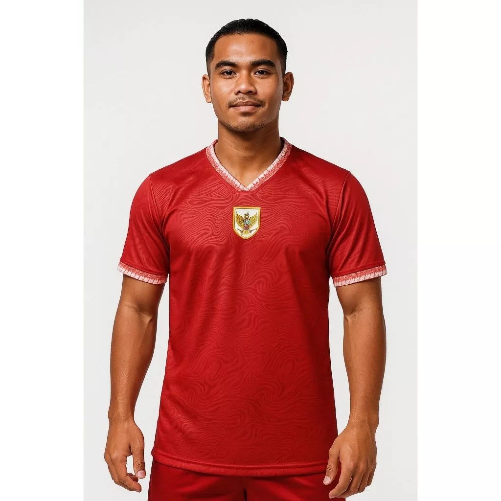 Jual Jersey Bola Indonesia Kaos Futsal Unofficial Garuda Emboss Bahan ...