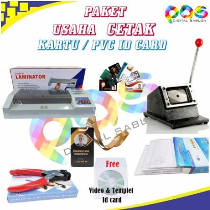 Jual Paket Cetak Id Card (Mesin Laminator, Mesin Potong/Plong, Tang ...