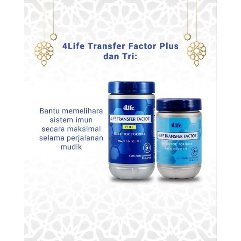 Jual 4Life Transfer Factor Plus Tri Factor Formula Original | Shopee ...