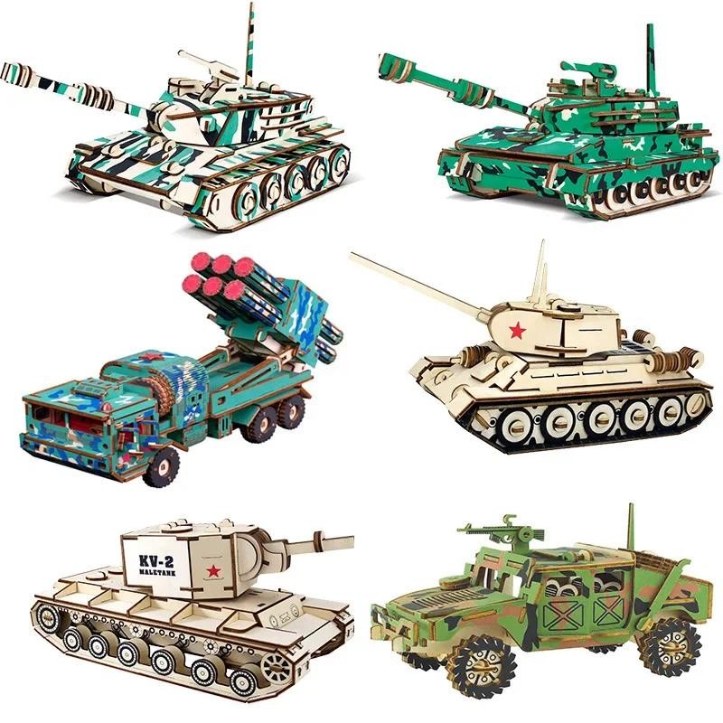 Jual 3D Wooden Three-dimensional DIY Handmade Puzzle Educational Toy ...