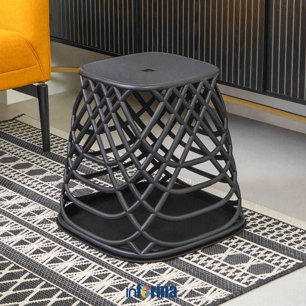 Jual Informa Harmon Bangku Ottoman - Hitam Tempat Duduk Serbaguna ...
