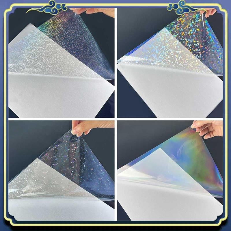 Jual Portable 20 Sheets Holographic Sticker Paper A4 Size Vinyl ...