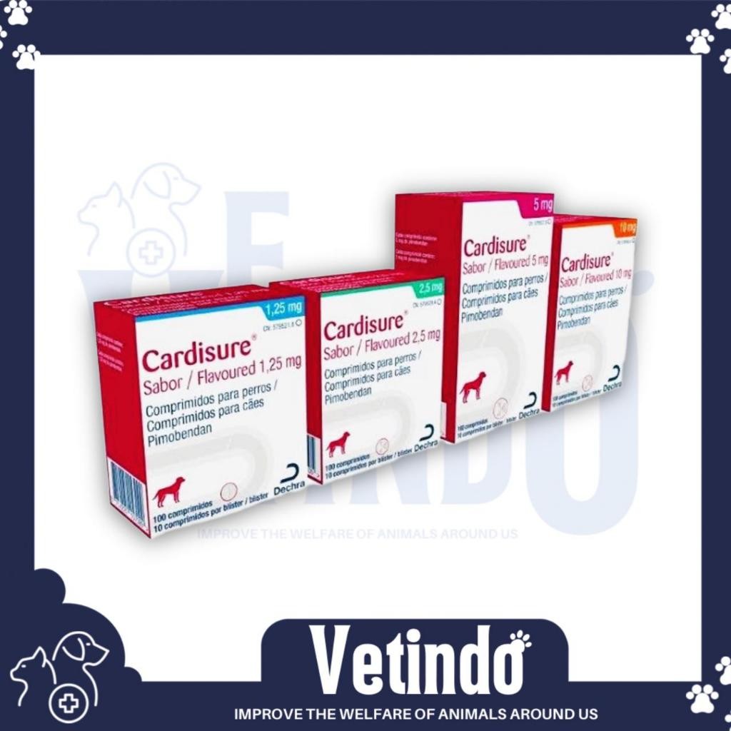 Jual NJ29AD Cardisure pimobendan suplemen jantung anjing per strip 10 ...