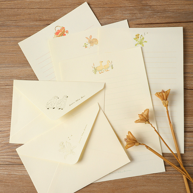 Jual Kertas Surat dan Amplop Motif Letter Envelope | Kertas Surat 6 ...