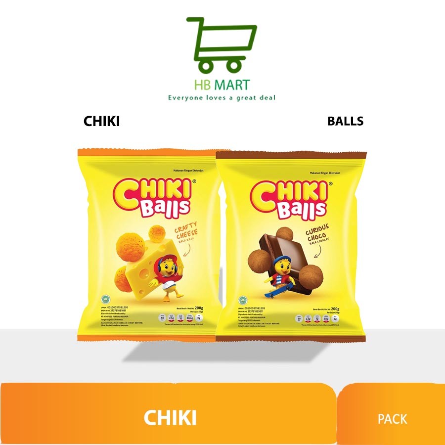 Jual MAKANAN RINGAN SNACK CHIKI BALLS CRAFTY CHEESE / COKLAT 200GR ...