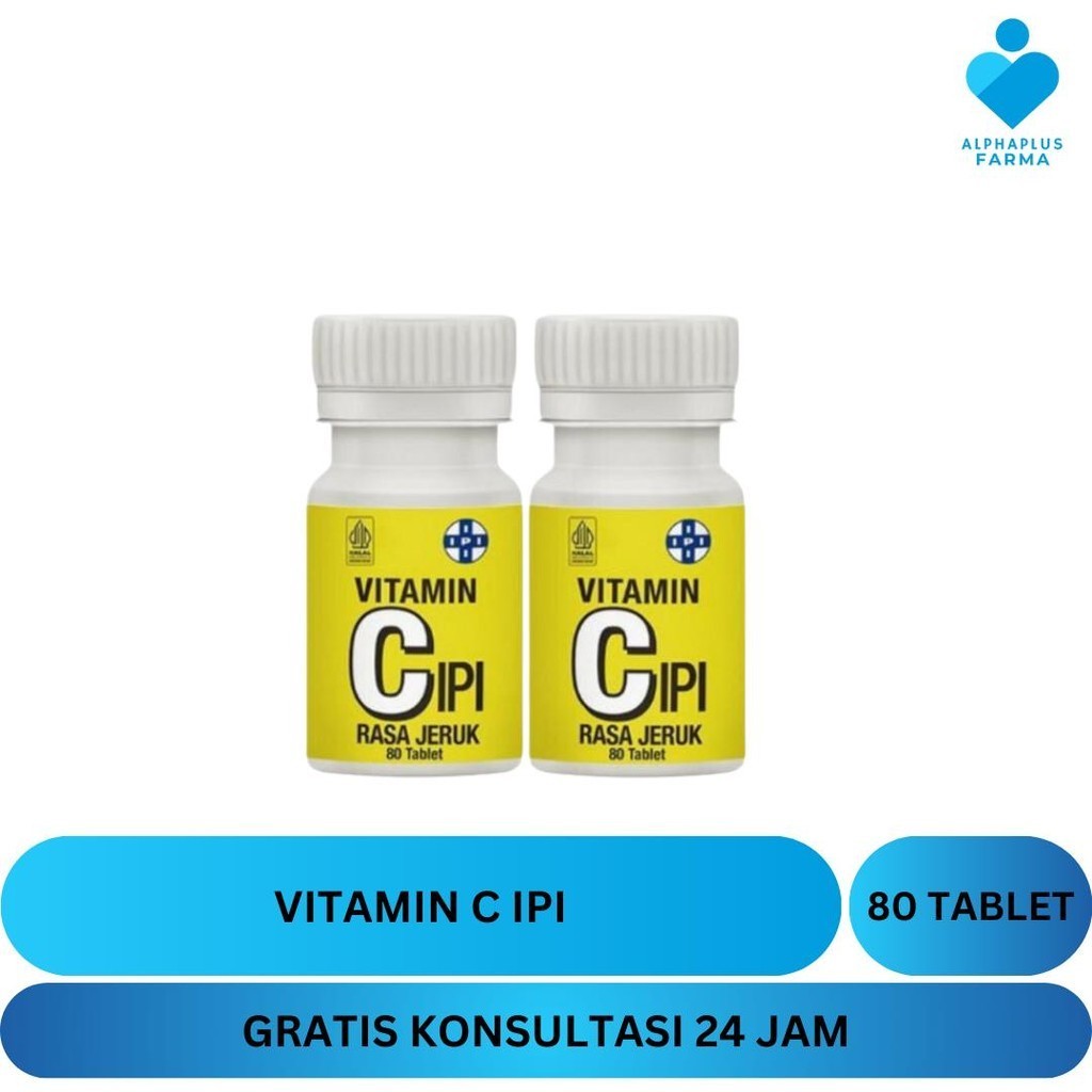 Jual Vitamin C Ipi Isi 80 Tablet Suplemen Daya tahan tubuh | Shopee ...