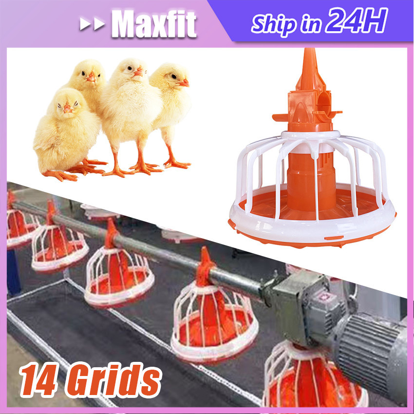 Jual Tempat Pakan Ayam Otomatis 14Grids / Tempat Makan Ayam / Pan Feeder Ayam / Wadah Makan Ayam ...