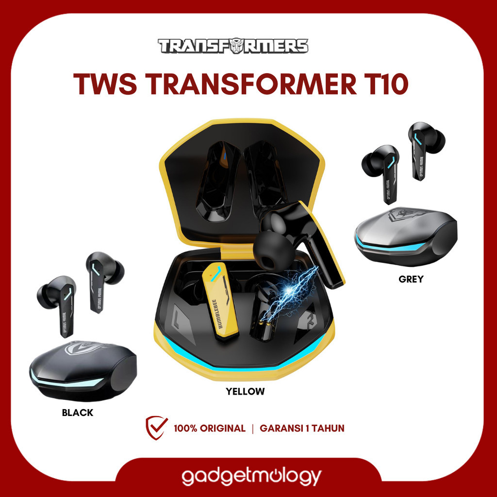 Jual Transformers T10 TWS Gaming Low Latency Dual-Mode Music Game ...
