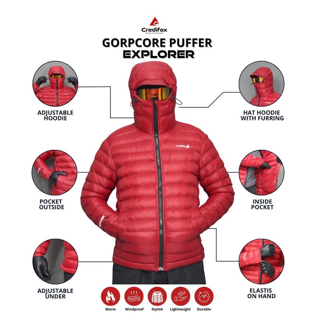 Jual CREDIFOX Jaket Gunung Gorpcore puper seri EXPLORER - Jacket ...
