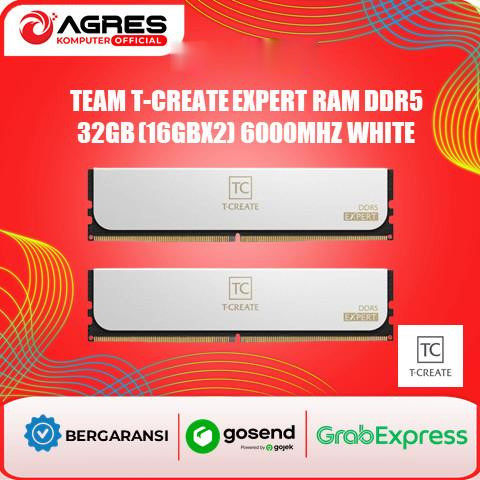 Jual TEAM T-CREATE EXPERT RAM LONGDIMM DDR5 32GB (16GBX2) 6000MHZ WHITE ...