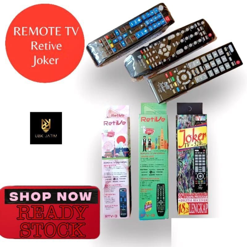 Jual REMOTE TV UNIVERSAL MULTI RETIVE JOKER | Shopee Indonesia