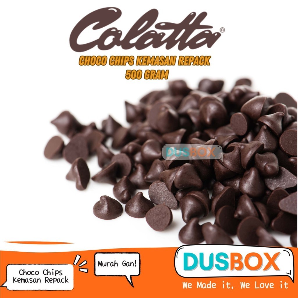 Jual ChocoChips Colatta Repack 500gr / Choco Chips Cokelat Colatta ...