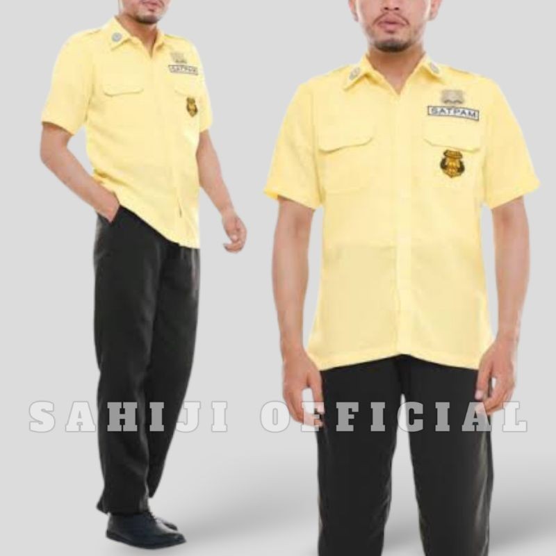 Jual Seragam PDH Satpam Security Krem Terbaru Bahan Nyaman Dipakai ...
