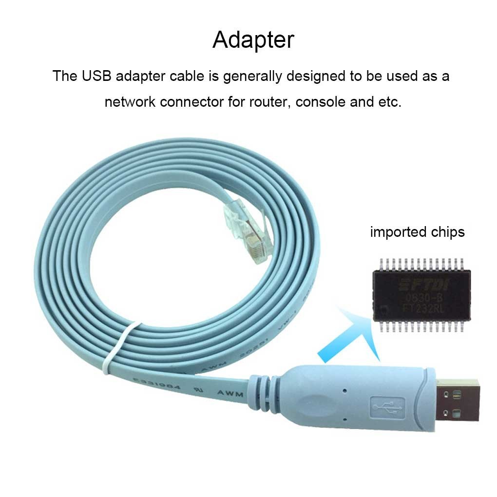 Jual 1.8M USB To RJ45 For Cisco USB Console Cable Debug Line For Cisco ...