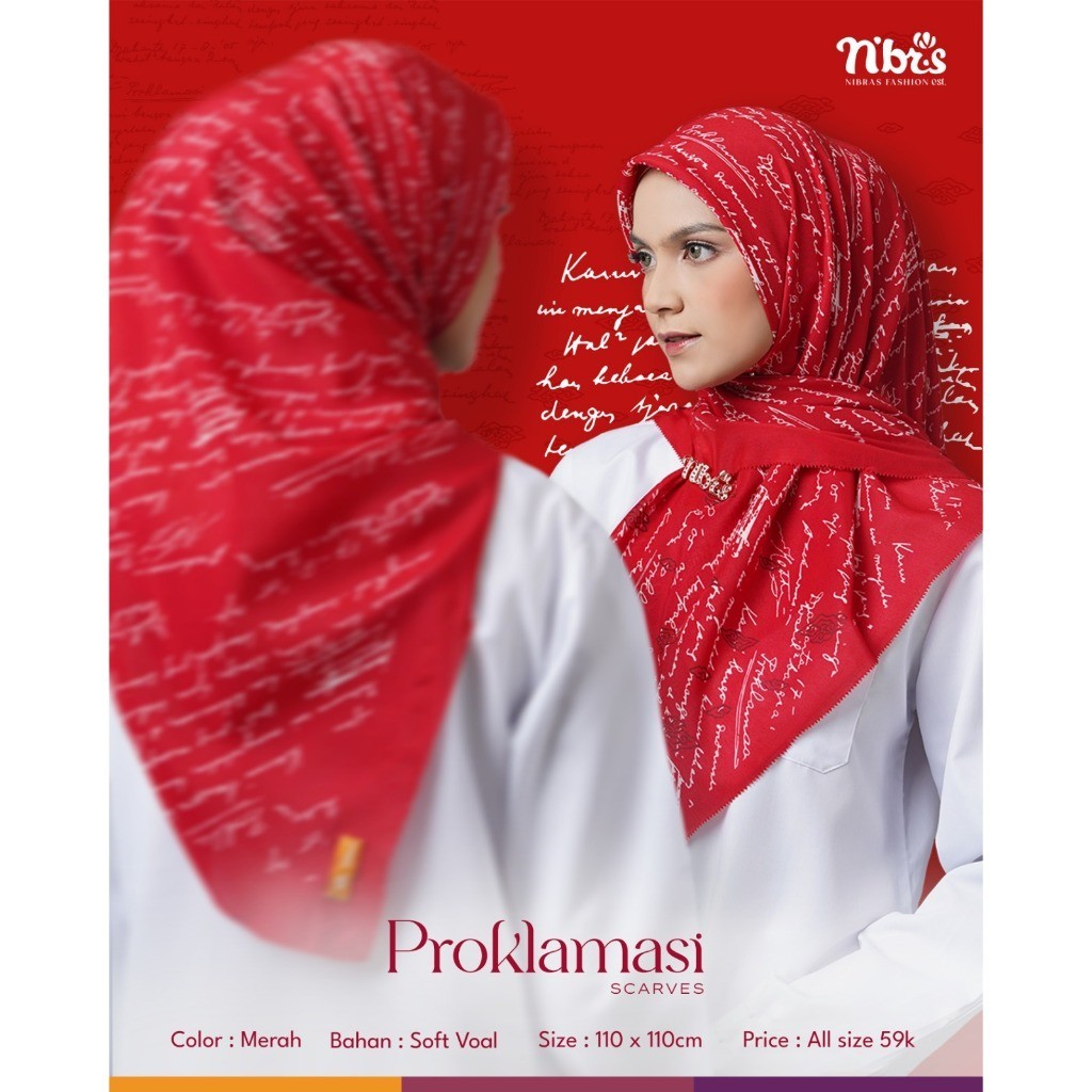 Jual JILBAB KEMERDEKAAN JILBAB MERAH PUTIH JILBAB 17AN NIBRAS HIJAB ...