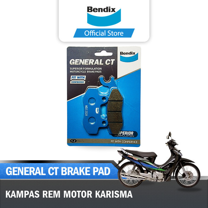 Jual Bendix Kampas Rem Cakram Brake Pad Depan Motor Honda Karisma MD2 ...