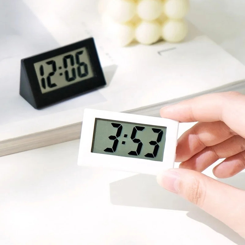 Jual Mini LCD Digital Table Dashboard Desk Electronic Clock For Desktop ...