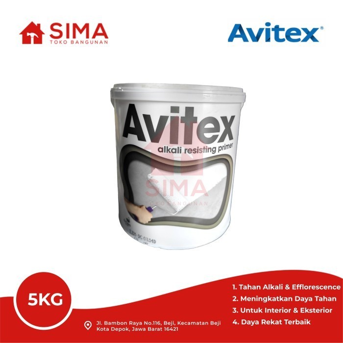 Jual Avitex Alkali 5 KG / Cat Dasar Tembok / Anti Alkali | Shopee Indonesia