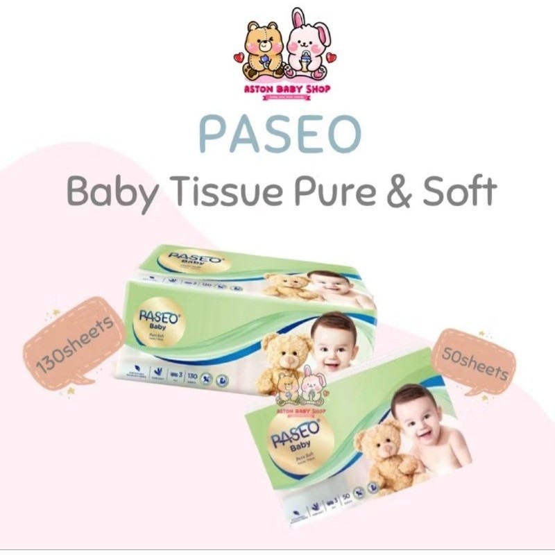 Jual Paseo Baby Tissue Pure Soft / Tisu Kering Bayi | Shopee Indonesia