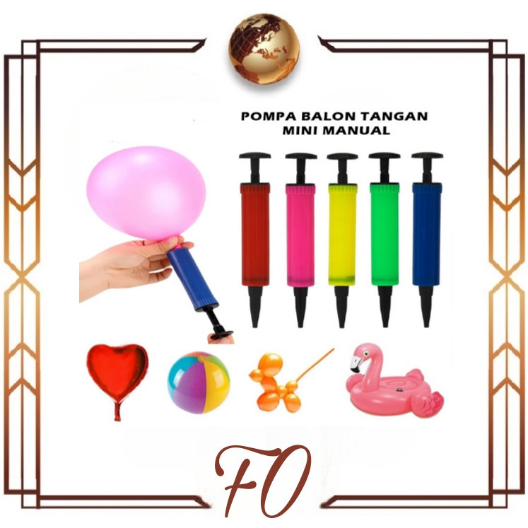 Jual Pompa Balon Tangan Manual Alat Pompa Tiup Angin Balloon Portable ...