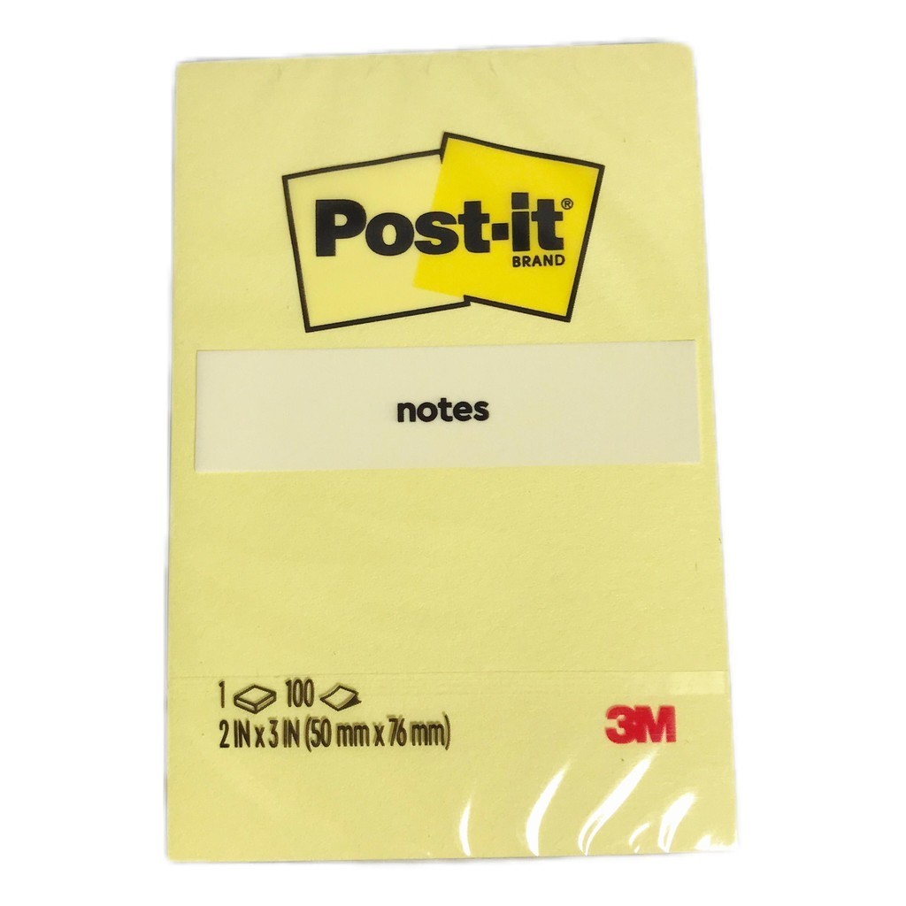 Jual 3M - Post It Sticky Notes 656-1CY 50mm x 76mm Yellow - Pad ...