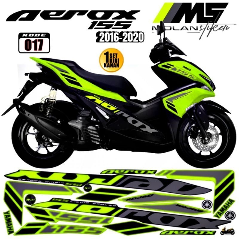 Jual Decal Sticker Striping Variasi Aerox Old Aerox 155 Old 2016-2019 ...